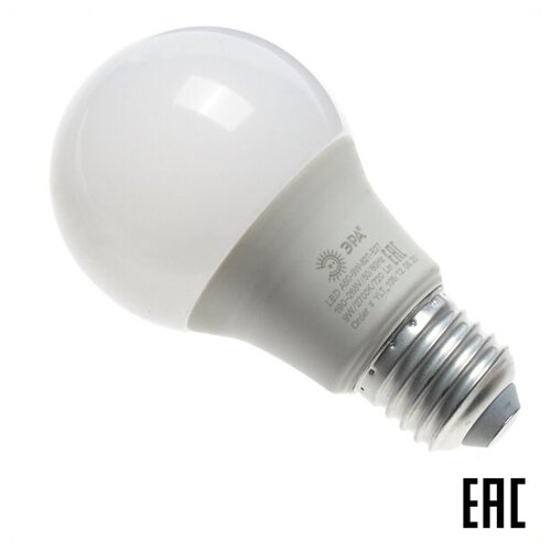 Лампа светодиодная "груша" т/б свет 9Вт Б0032246 LED A60-9W-827-E27 720Лм 2700K ЭРА (6 шт. в комплекте)