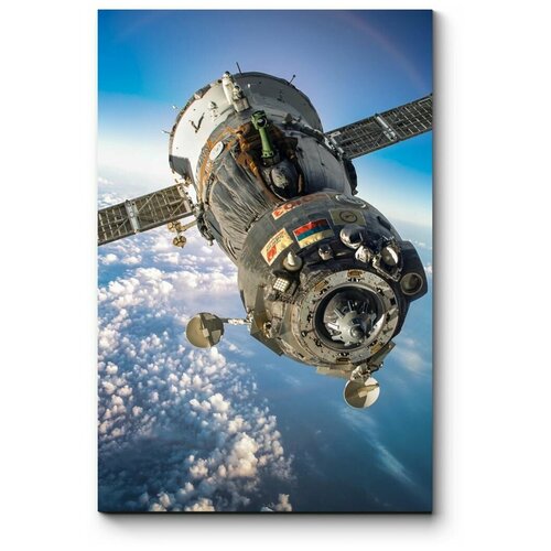 Модульная картина Научно-орбитальная станция "Союз" 70x105