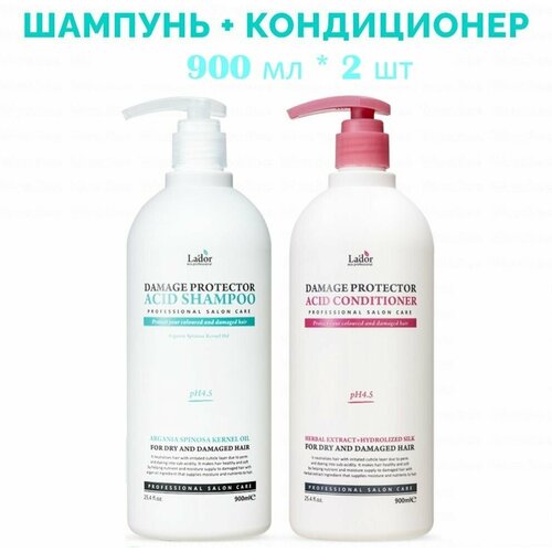 Набор Lador Damage Protector Acid Shampoo & Damage Protector Acid Conditioner Set