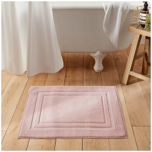 Коврик для ванной однотонный из махровой ткани 700 г/м, Scenario, LA REDOUTE, 50x70 см, розовый