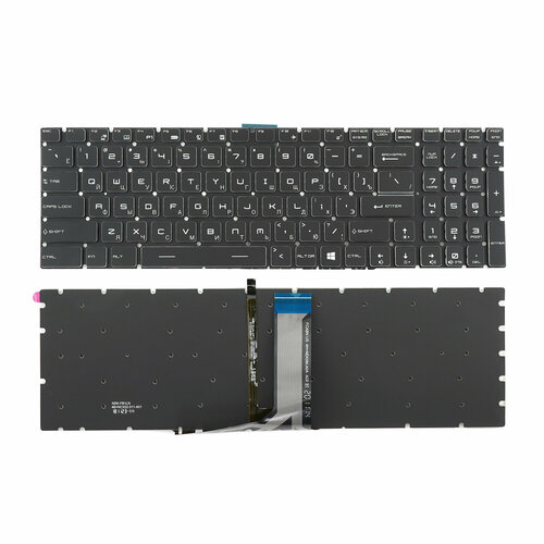 Клавиатура для ноутбука MSI GT62, GS70, GT72 черная, с подсветкой