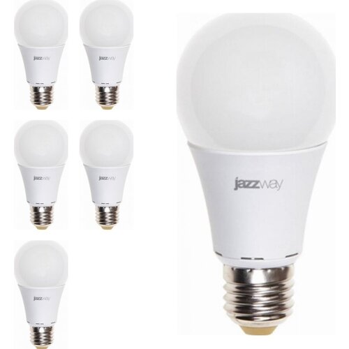 Светодиодная лампа JazzWay Pled Eco 11w эквивалент 75w 4000К 880Лм E27 груша (комплект из 5 шт.)