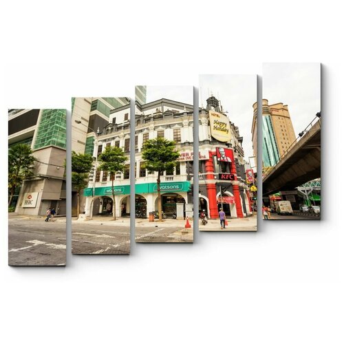 Модульная картина На улицах Куала-Лумпур150x105