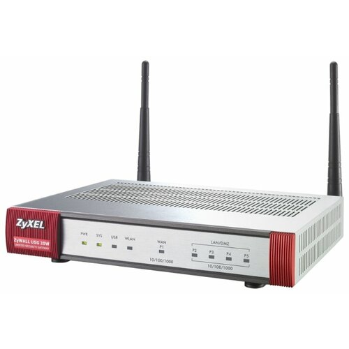 Wi-Fi роутер ZYXEL USG20W, серебристый