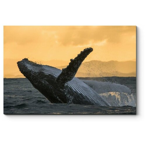 Модульная картина Величественный кит 70x47