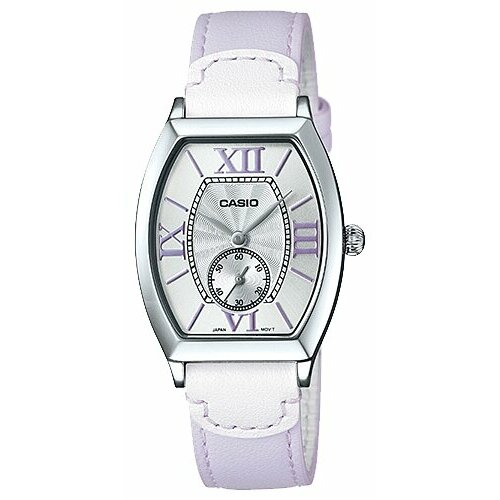 Наручные часы CASIO LTP-E114L-6A, серебряный, фиолетовый