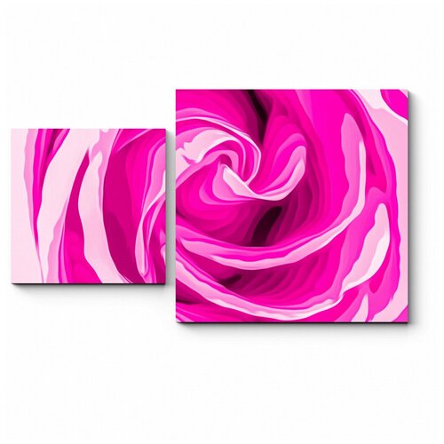 Модульная картина Розовая роза 50x30