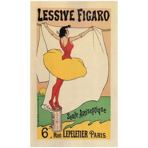Постер / Плакат / Картина Рекламный плакат - Мыло Lessive Figaro 40х50 см в подарочном тубусе