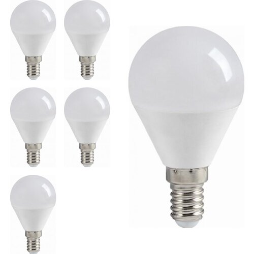 Светодиодная лампа IEK Eco 7W эквивалент 60W 3000K 630Лм Е14 шар (комплект из 5 шт.)