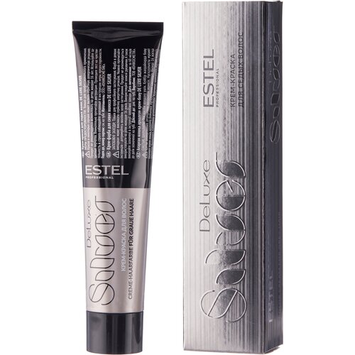 ESTEL De Luxe Silver крем-краска для седых волос, 4/0 шатен, 60 мл