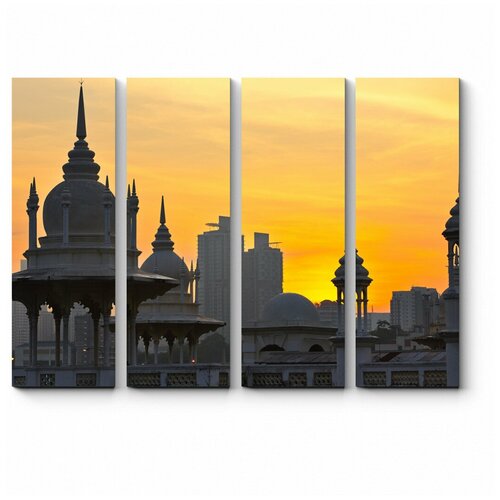 Модульная картина Куала-Лумпур на рассвете 130x98