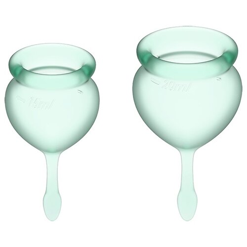 Satisfyer  менструальные чаши Feel Good 15 и 20 мл, 2 шт., зеленый