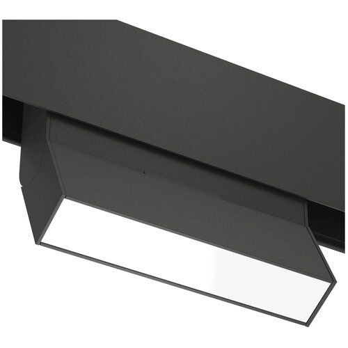 Трековый светодиодный светильник магнитный SPOT BLACK BOOK MAGNETIC S20 48V 8W 110° CRI90 OSRAM 4000K | Черный корпус L112хH110mm