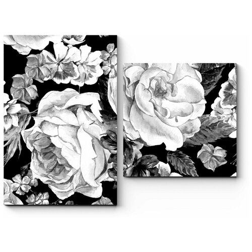 Модульная картина Розы прекрасны всегда 40x30