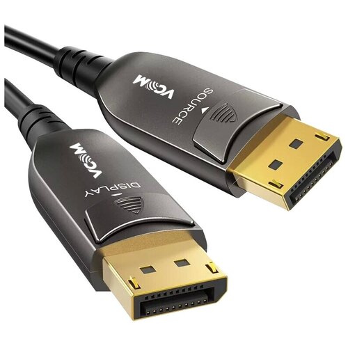 Кабель DisplayPort(20M)-DisplayPort(20M) v1.4 4K, 8K, 20м, черный VCOM (D3751-20M)