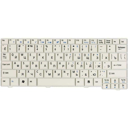 Клавиатура для ноутбука Acer Aspire One ZG5 белая