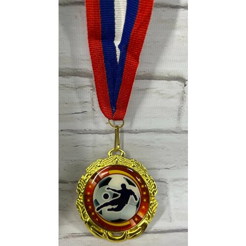 Медаль тематическая "Футбол", диаметр медали 6.5 см