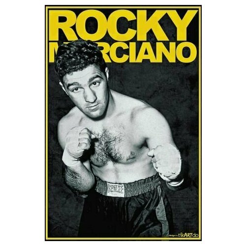 Плакат, постер на бумаге Rocky Marciano/Рокки Марсиано. Размер 21 х 30 см