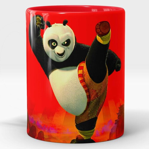Кружка для чая и кофе с принтом Кунг Фу Панда мультфильм Kung Fu Panda