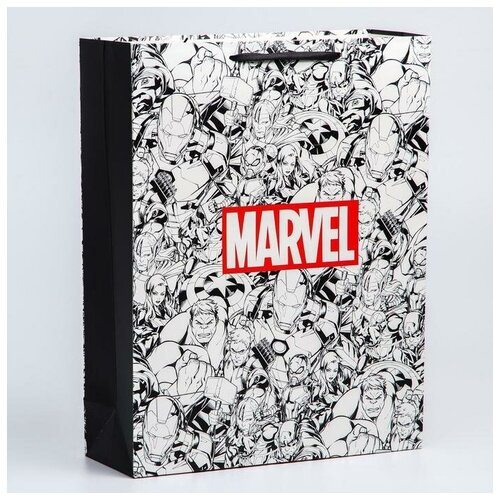 Пакет ламинат вертикальный "Marvel", 31х40х11 см, Marvel