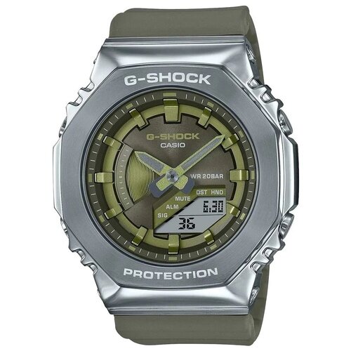 Наручные часы CASIO G-Shock GM-S2100-3AER, синий, серебряный