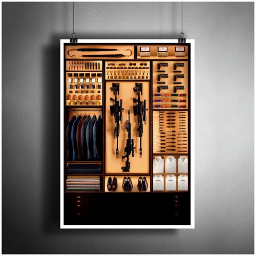 Постер плакат для интерьера "Фильм: Kingsman: Секретная служба. Kingsman: The Secret Service" / Декор дома, офиса, комнаты, квартиры A3 (297 x 420 мм)