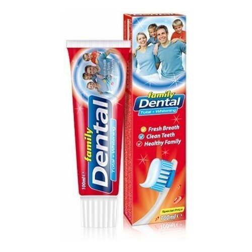 RUBELLA Dental Family Зубная паста Комплексная защита и Отбеливание 100мл