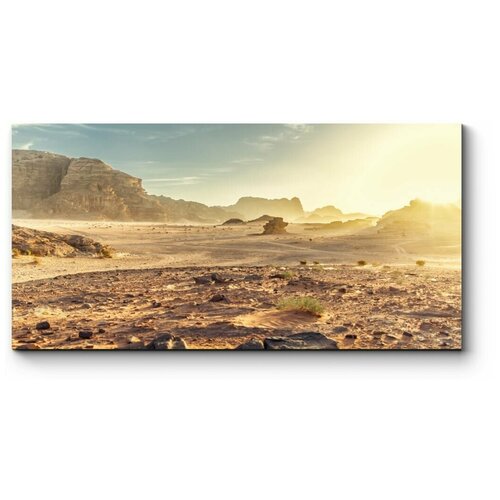 Модульная картина Освещенная солнцем пустыня 100x50