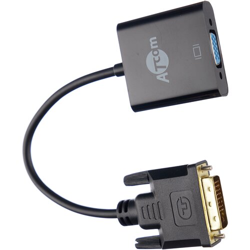Atcom DVI-D - VGA (AT9214), 0.1 м, 1 шт., черный