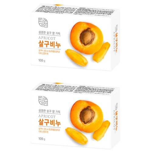 MUKUNGHWA Восстанавливающее туалетное мыло с маслом абрикоса "Rich Apricot Soap" 100гр *2 шт