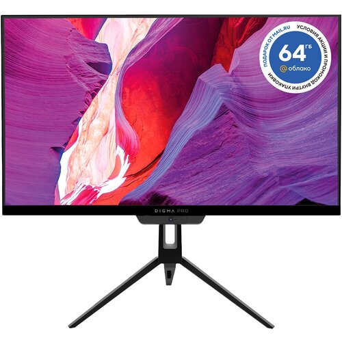 Моноблок Digma PRO AiO 27i 27" Full HD i5 10210U (1.6) 16Gb SSD512Gb UHDG CR Windows 11 Professional Eth WiFi BT 90W клавиатура мышь Cam черный 1920x1080