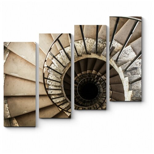 Модульная картина Винтовая лестница 140x121