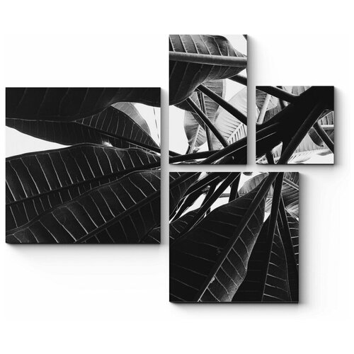 Модульная картина Скрываясь в тени растений 152x127