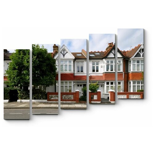 Модульная картина Тихая улочка Лондона 90x63