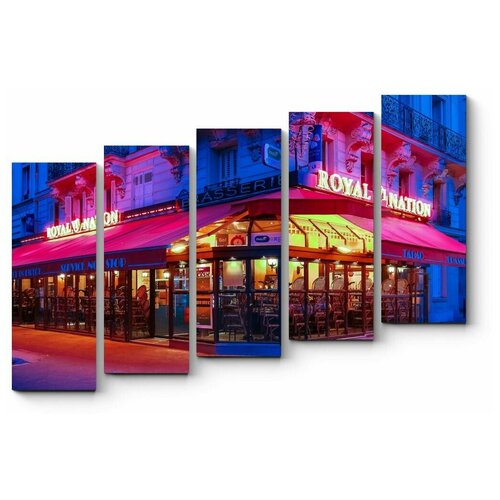 Модульная картина Традиционное французское кафе120x84