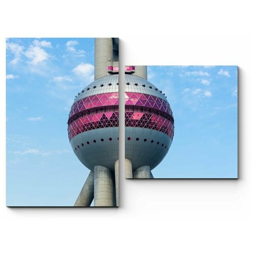 Модульная картина Китайская современная башня100x75