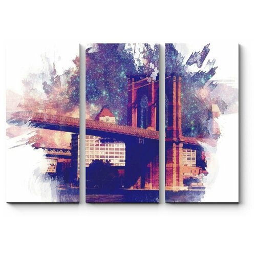 Модульная картина Бруклинский мост, Нью-Йорк 140x100