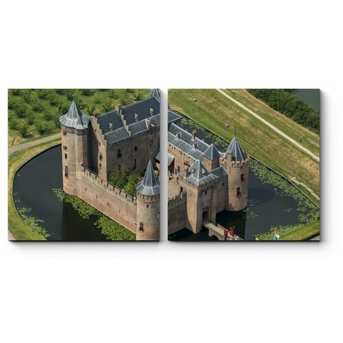 Модульная картина Средневековый замок Мейдерслот в Нидерландах170x85