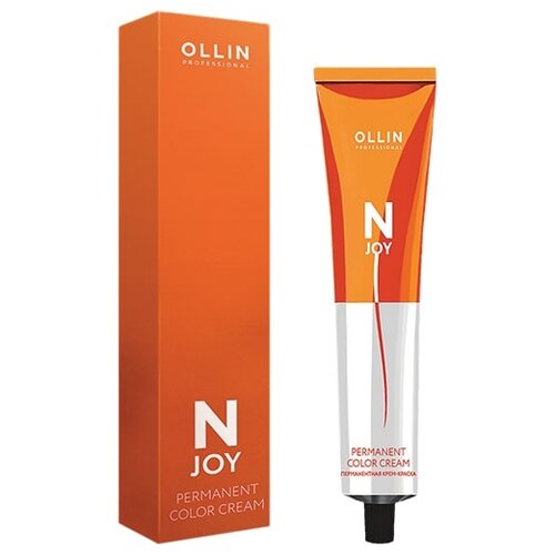 OLLIN Professional Стойкая крем-краска для волос N-Joy Color Cream, 3/12 темный шатен пепельно-фиолетовый, 100 мл