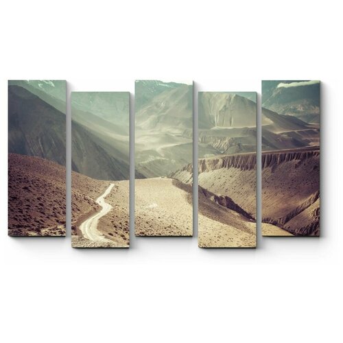 Модульная картина Дорога в горах 160x92