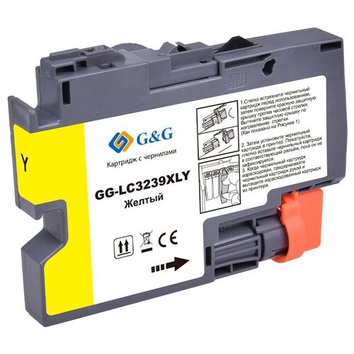 Картридж G&G GG-LC3239XLY (Brother LC-3239XL Y) желтый 52 мл для принтеров Brother HL-J6000DW, J6100DW