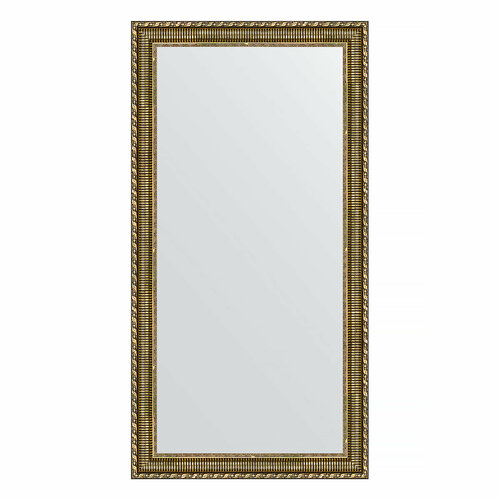 Зеркало настенное EVOFORM в багетной раме золотой акведук, 54х104 см, для гостиной, прихожей, кабинета, спальни и ванной комнаты, BY 1058