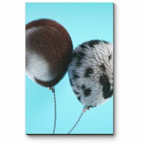 Модульная картина Меховые надувные шарики60x90