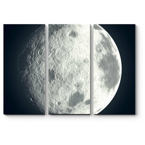 Модульная картина Безупречная Луна 120x86