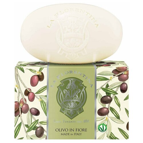 La Florentina Мыло для тела с маслом ши, оливковым маслом и экстрактом Цветов оливы Bath Soap Lavender, 300 гр