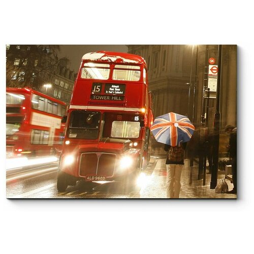 Модульная картина Прогулка по вечернему Лондону 50x33