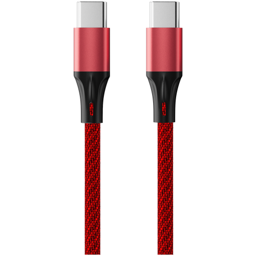 Кабель для быстрой зарядки Accesstyle USB Type-C - USB Type-C 30-F200M смартфонов, планшетов, ноутбуков, красный