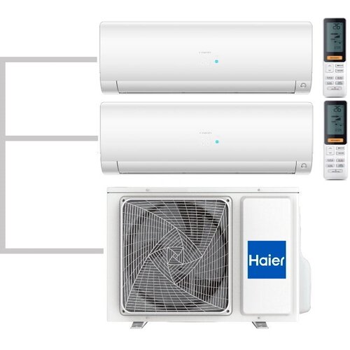 Haier Mульти сплит-система на 2 комнаты HAIER AS25S2SF1FA-W X 2 / 2U40S2SM1FA