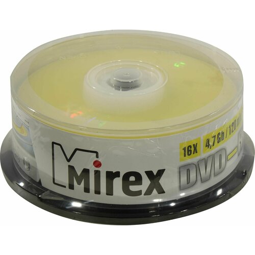 DVD-R Disc Mirex 4.7Gb 16x < уп. 25 шт> на шпинделе < 202417>