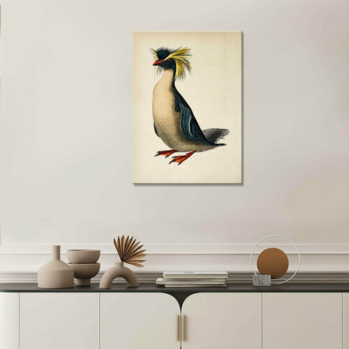Картина/Картина на холсте/Картина на холсте для интерьера/ Картина на стену/ Картина в подарок для дома/ - Королевский пингвин 50х70